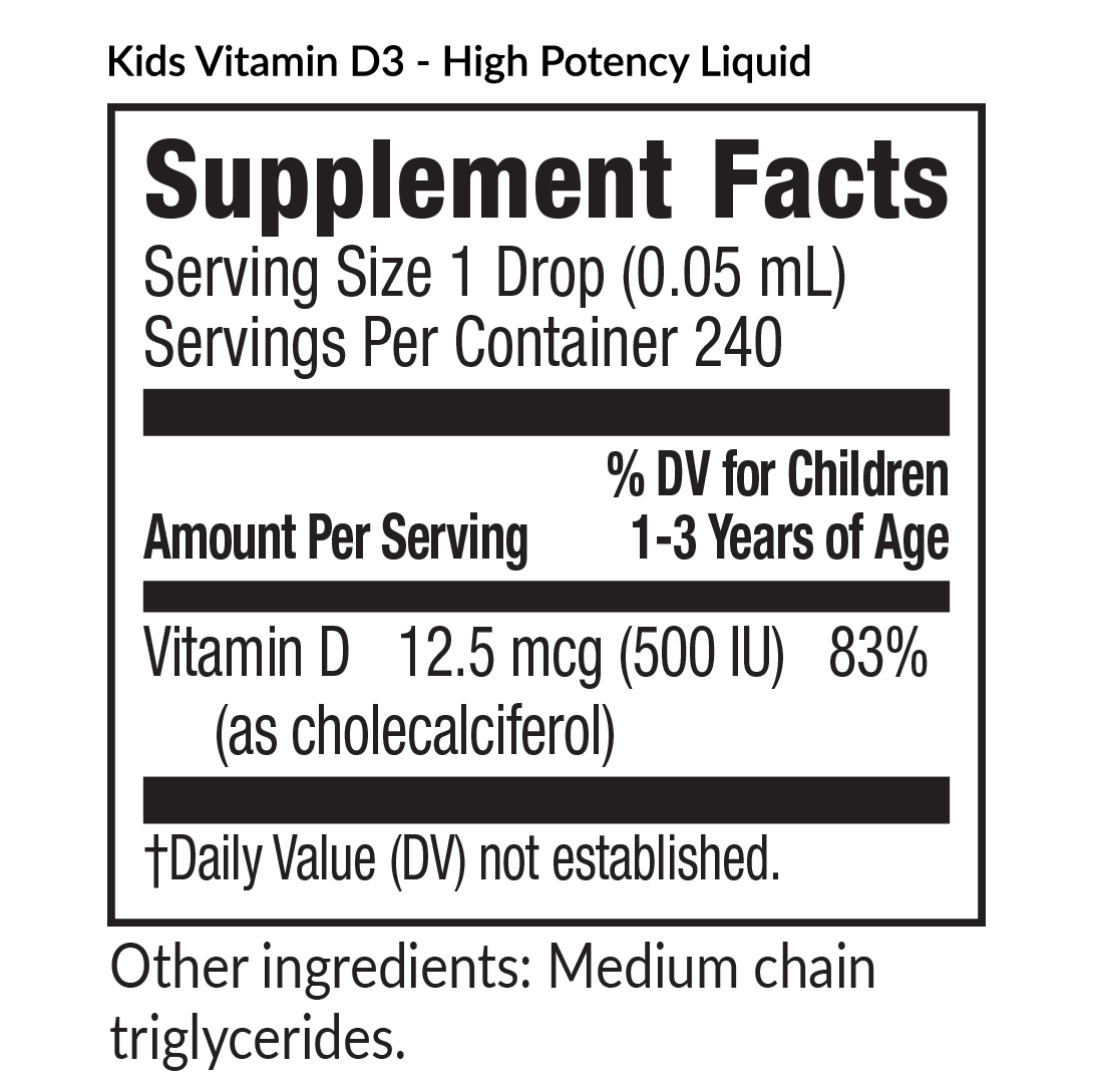 Kid's Vitamin D3 (Liquid)